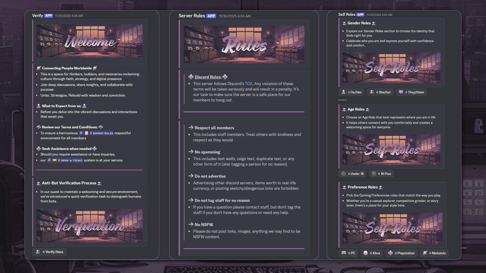 Lofi Discord Server | Chill Lofi Theme Setup (digital Download) - Etsy