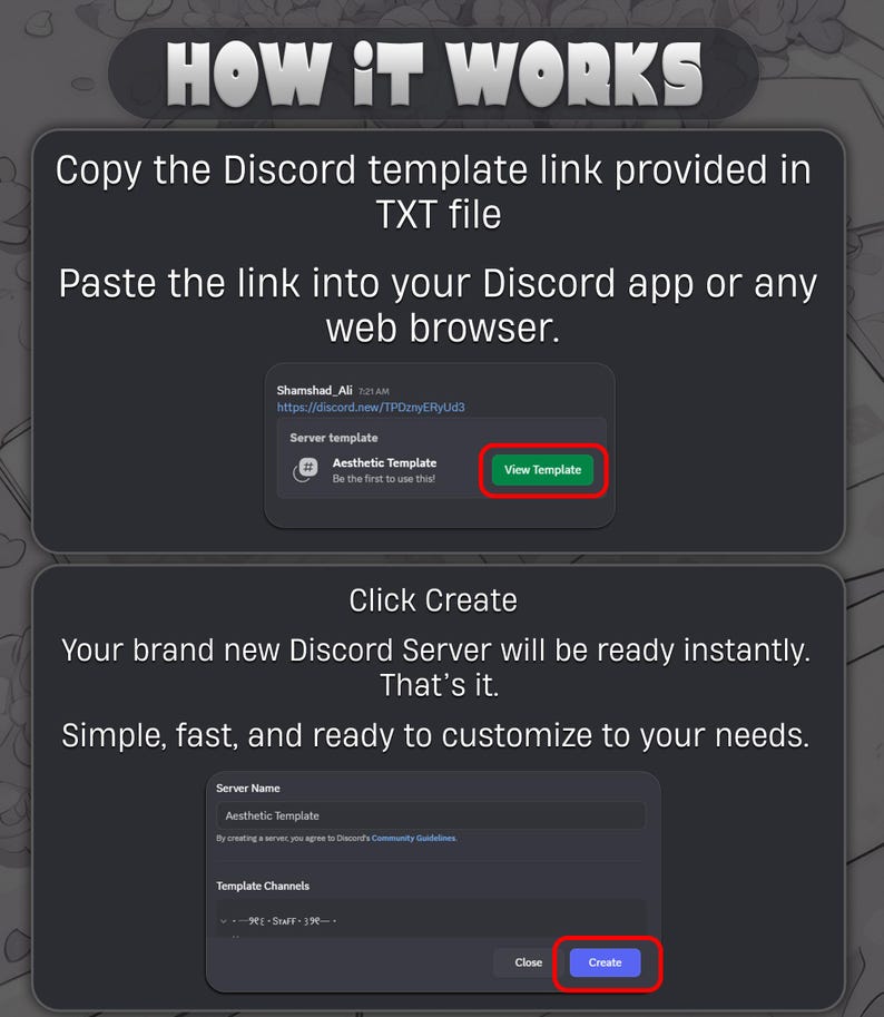 Discord Server Template | Gaming, Community Layout (instant Download ...