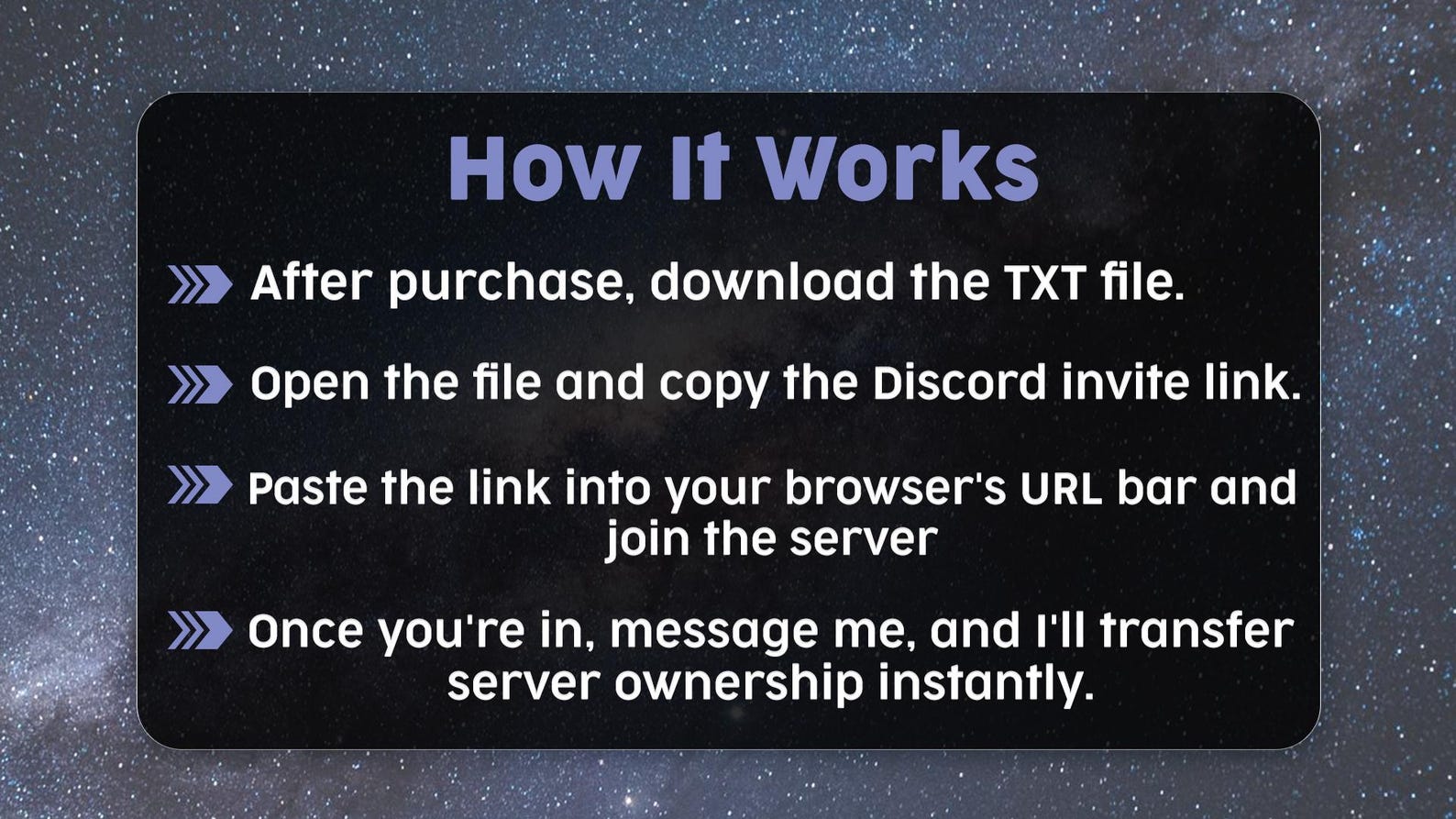 Galaxy Themed Discord Server: Fully Setup & Transferable - Etsy