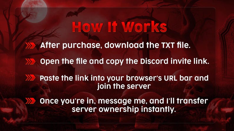 Horror Themed Discord Server: Fully Setup Spooky Community - Etsy