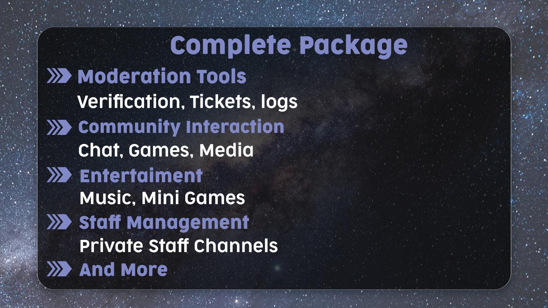 Galaxy Themed Discord Server: Fully Setup, Instant Transfer - Etsy