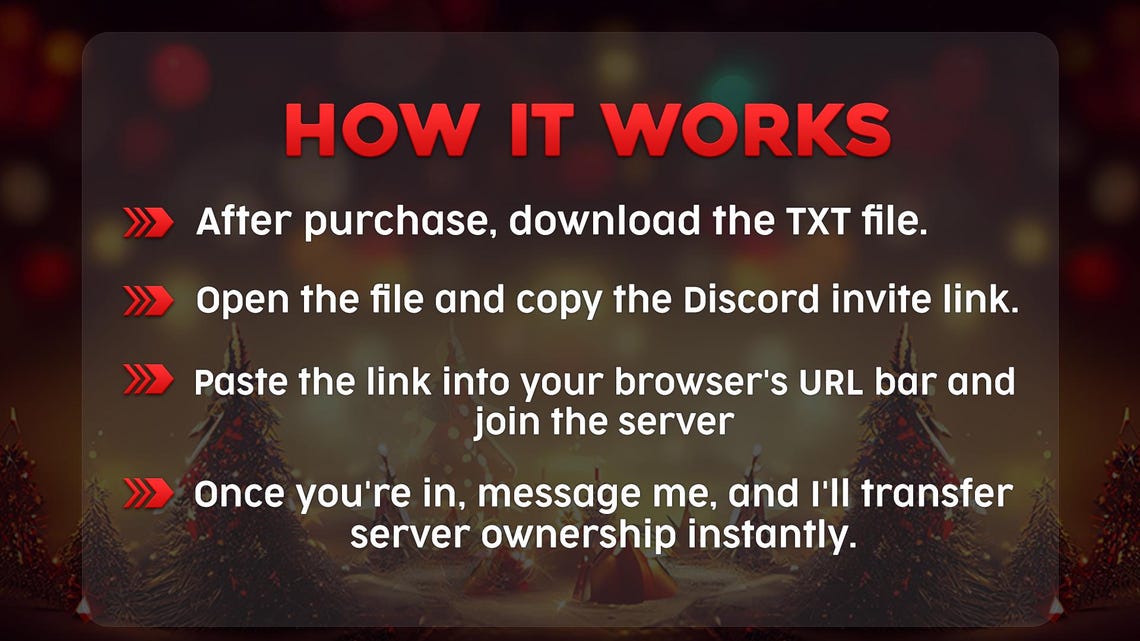 Christmas Discord Server | Holiday Theme, Festive Layout - Etsy