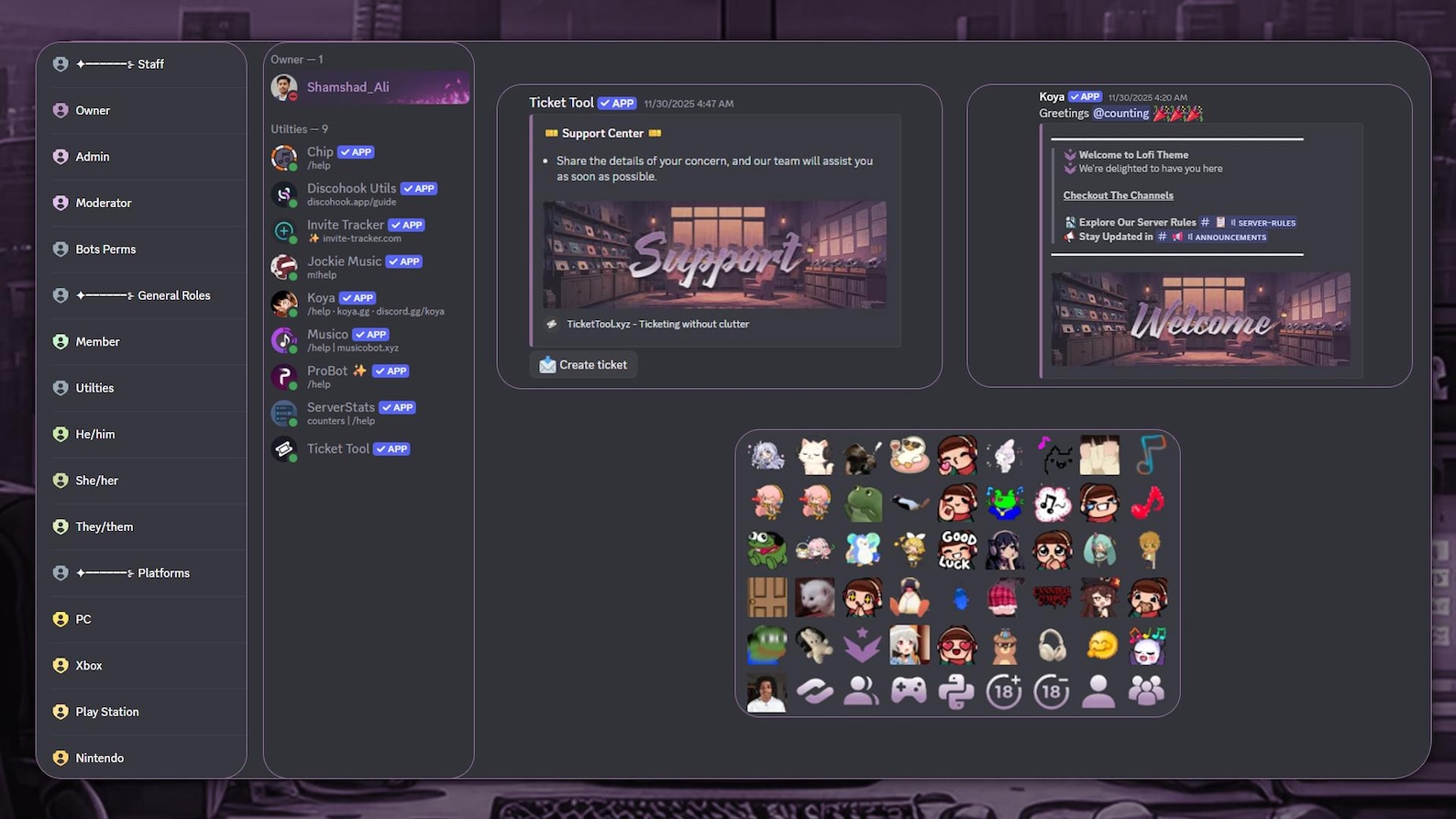 Lofi Discord Server | Chill Lofi Theme Setup (digital Download) - Etsy