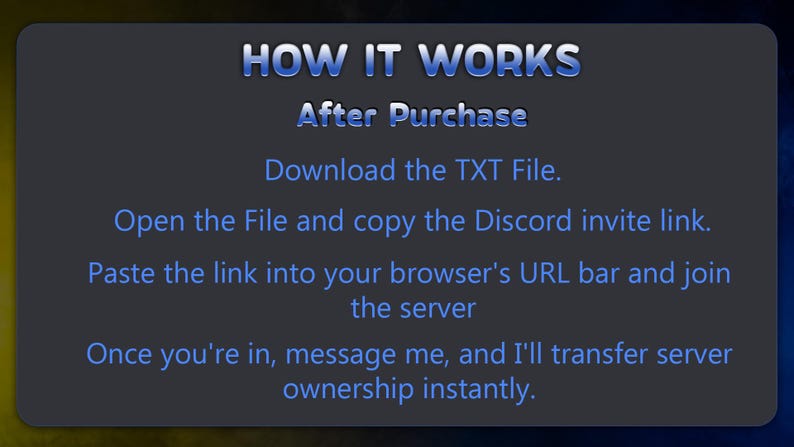 Blue Yellow Discord Server | Professional Community Build - Etsy