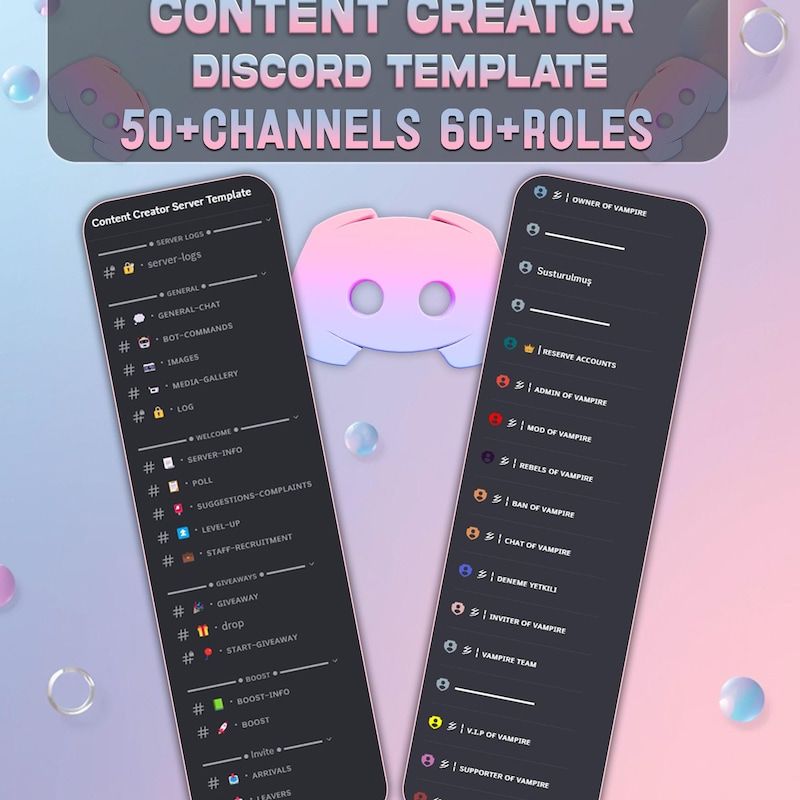 Discord Content Template - Etsy UK