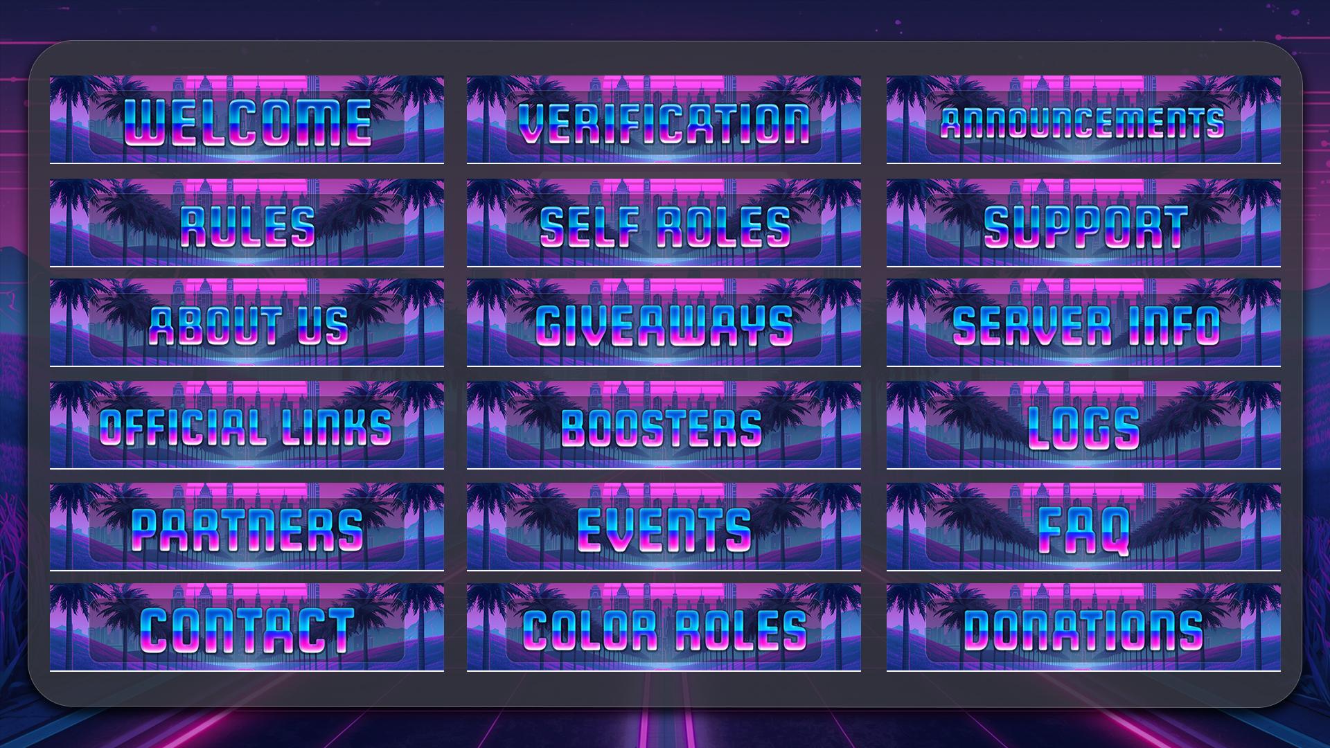 Retro Discord Theme Pack | Vaporwave Pixel Graphics (digital Download ...