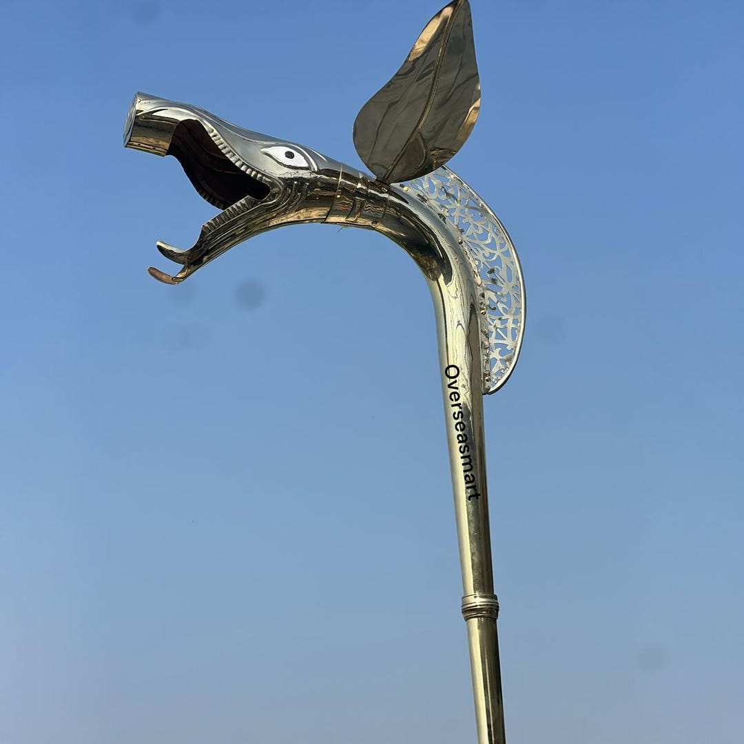Playable Brass Celtic Carnyx War Horn – 6ft Deskford-style Medieval ...
