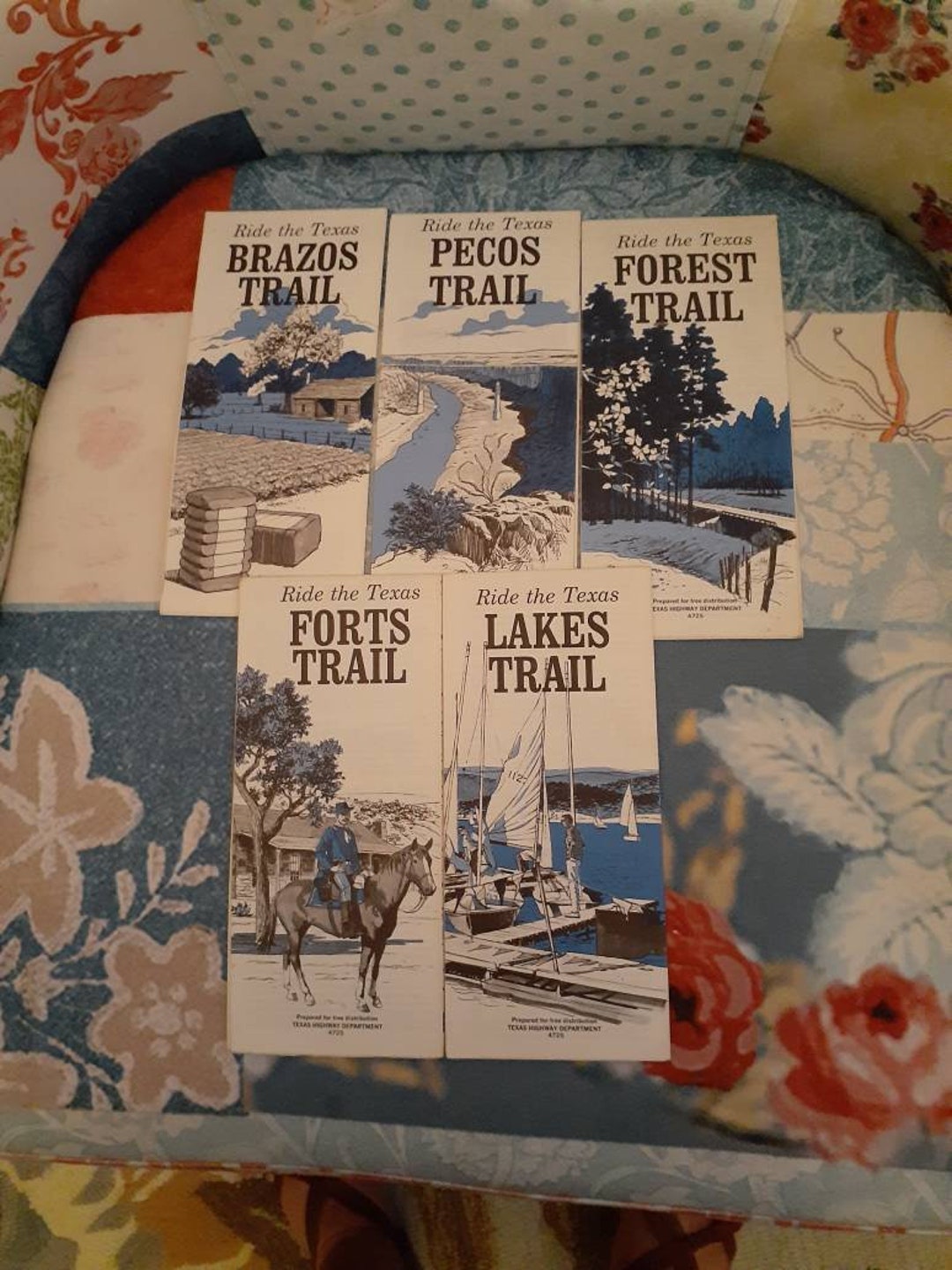 Set 5 Ride the Texas Trail Brochures 1970s - Etsy
