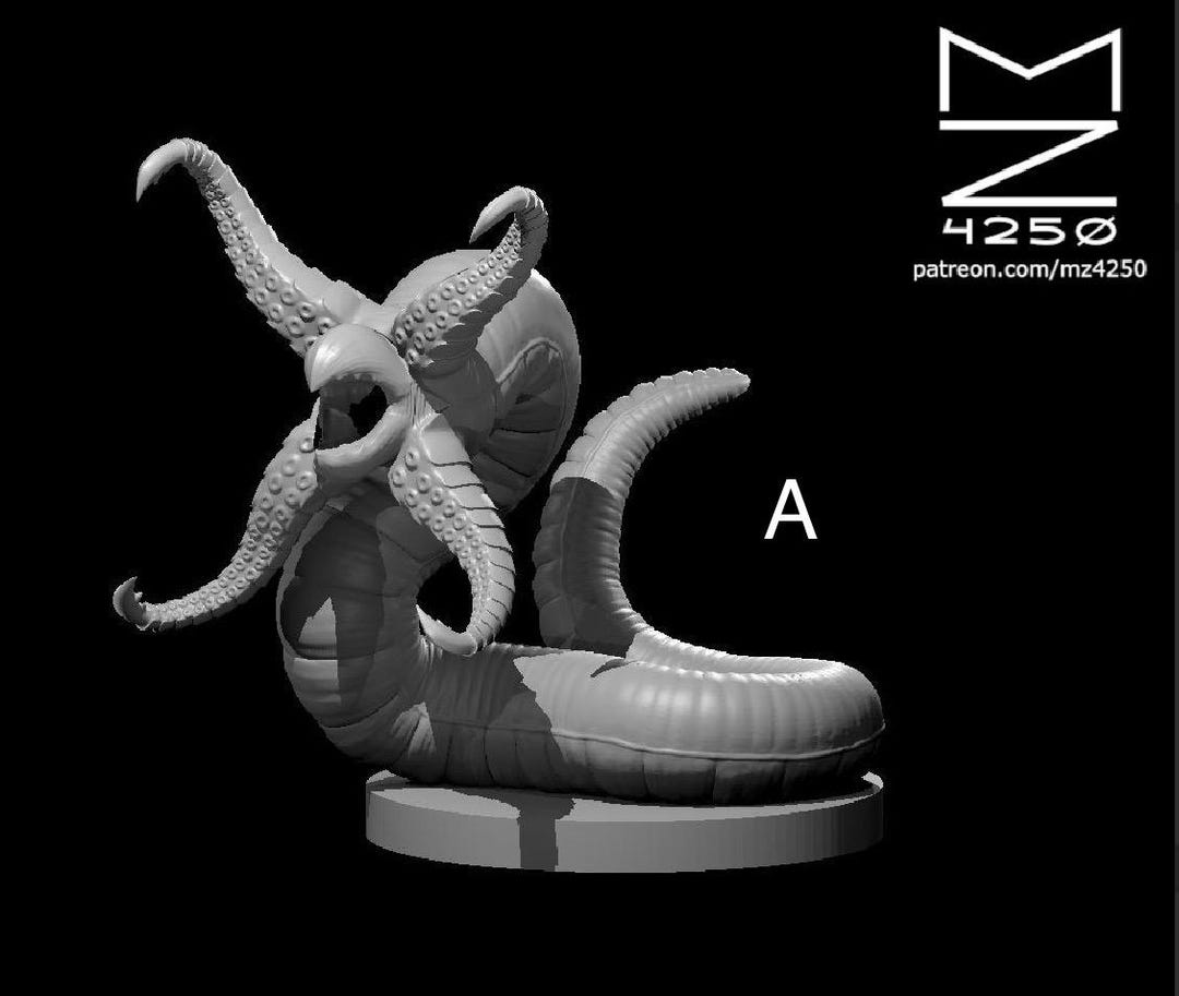 Grick 3D Resin Printed Miniature for Your DND, Pathfinder and TTRPG ...