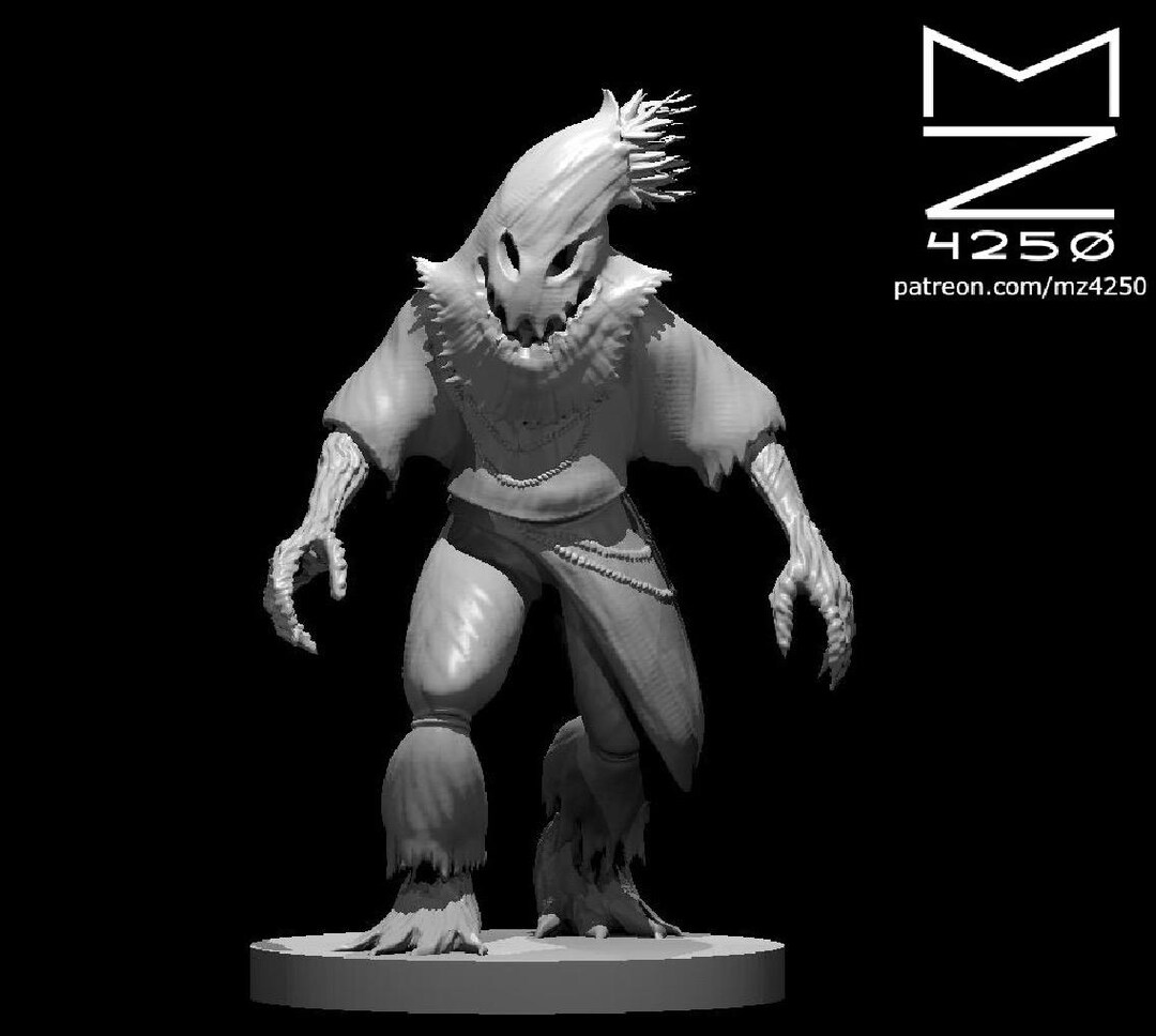 Scarecrow Scarecrow Construct 3d Resin Printed Miniature for Your Dnd ...