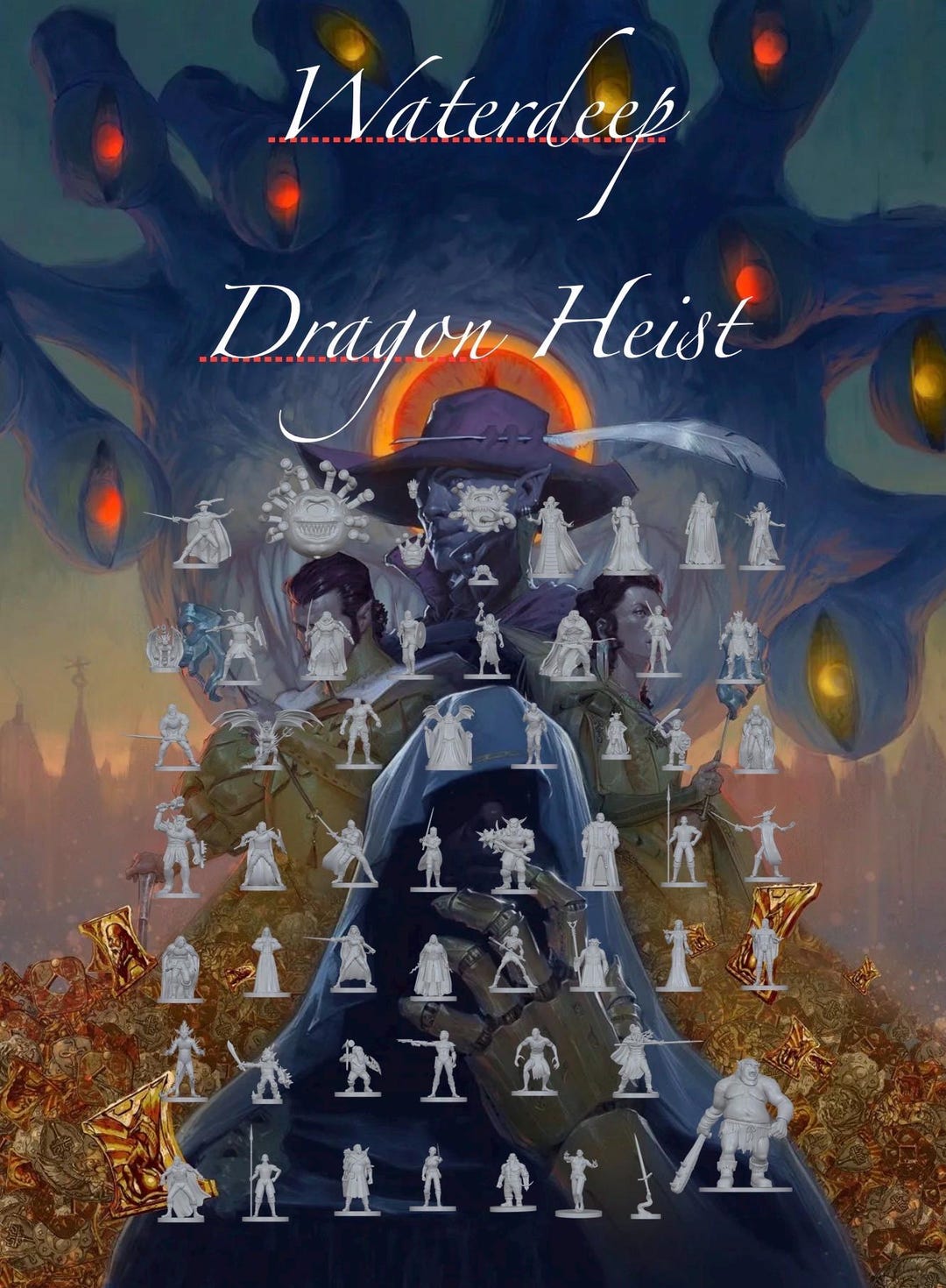 Waterdeep - Dragon Heist – Complete Set of 105 3d-printed Miniatures ...