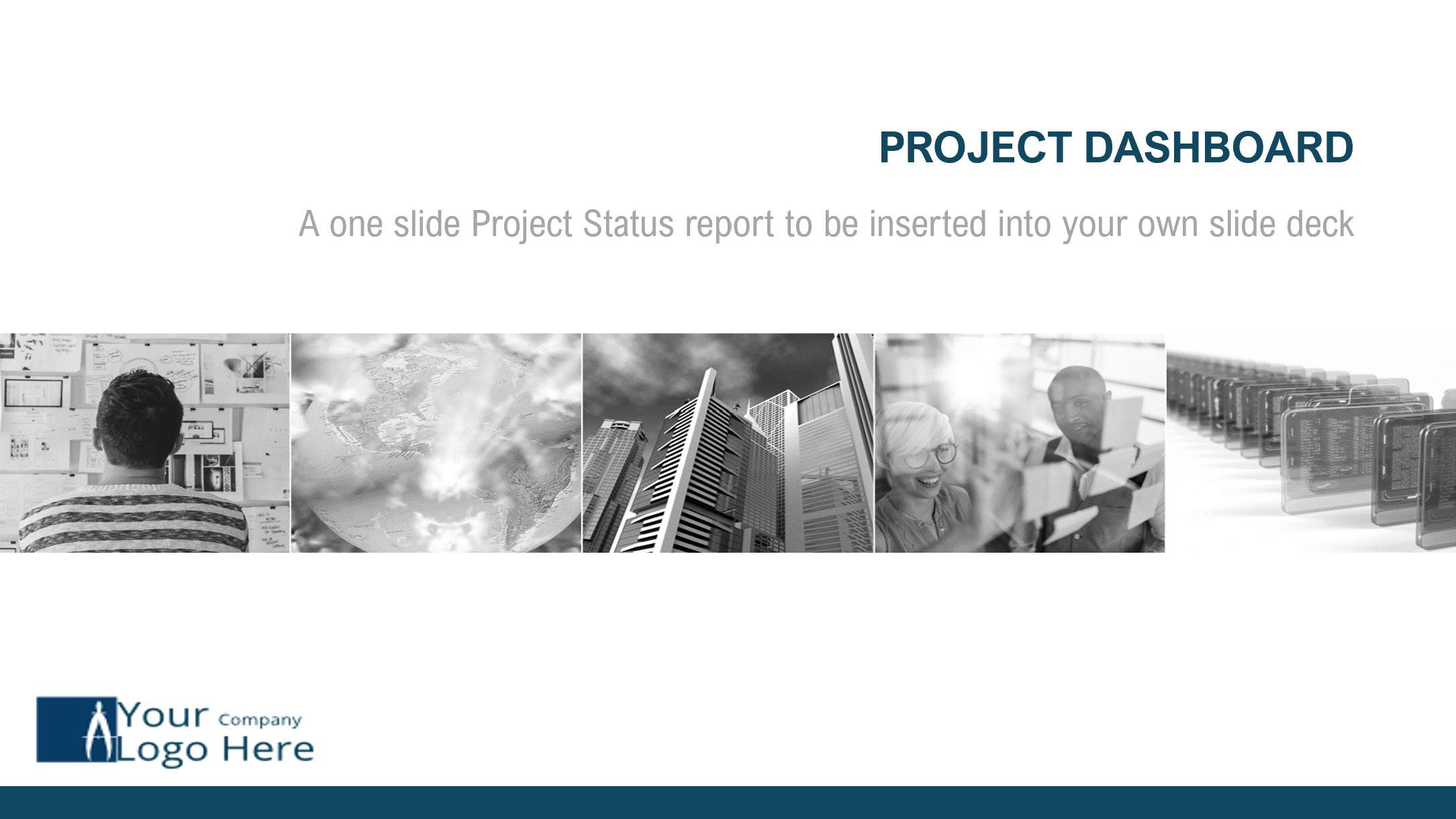 Project Status Dashboard Powerpoint Template - Etsy