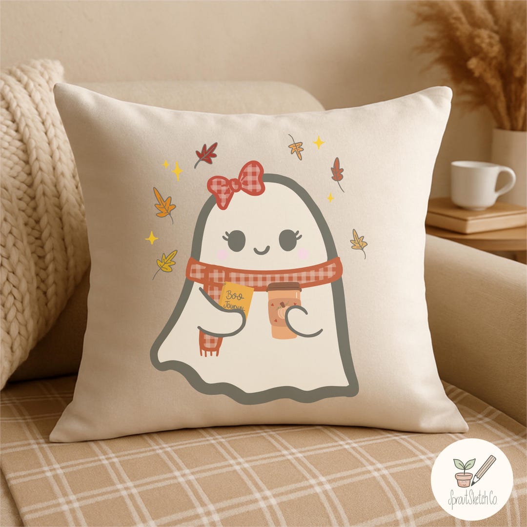 Girly Ghost Png Cute Ghost Png Bookish Ghost Png Preppy Ghost Png ...