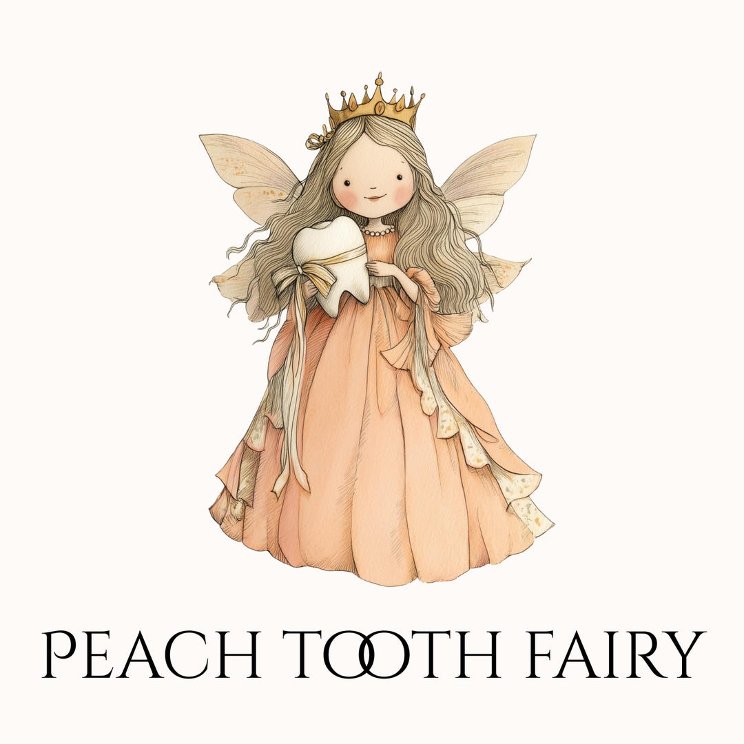 Peach Tooth Fairy PNG | Digital Download - Etsy