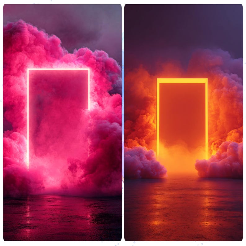 Neon & Fog Sports Backdrops Overlay Bundle | Basketball, Football ...