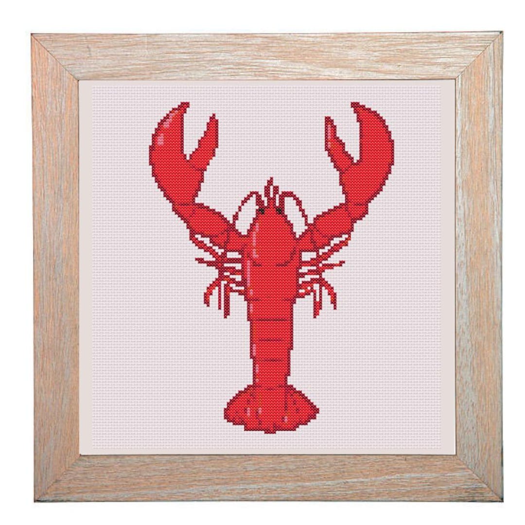 Red Lobster Cross Stitch Pattern, Digital Pattern - Etsy