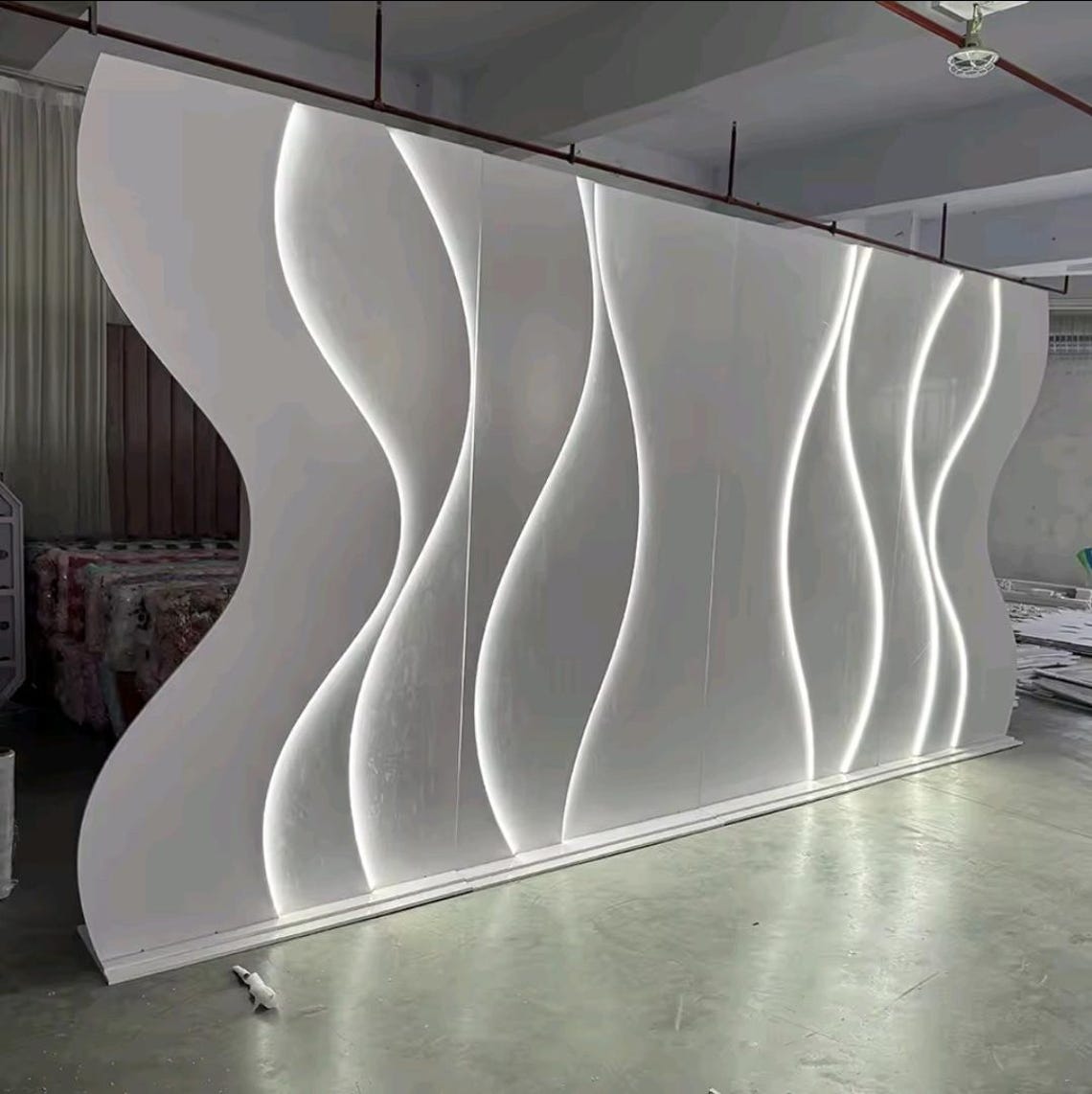 White Acrylic Backdrop With RGB Lights - Etsy
