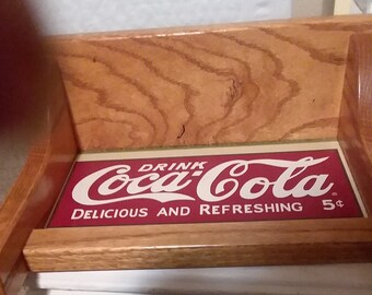 Vtg COCA-COLA Soda Display Shelf, W/logo, Plastic Shelf, Red and White ...