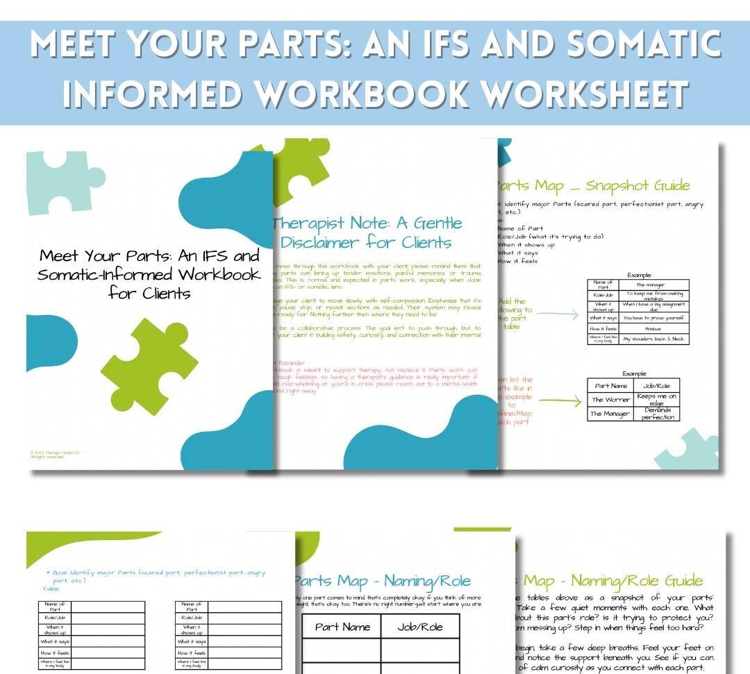 IFS Parts Map Worksheet - PDF - Etsy