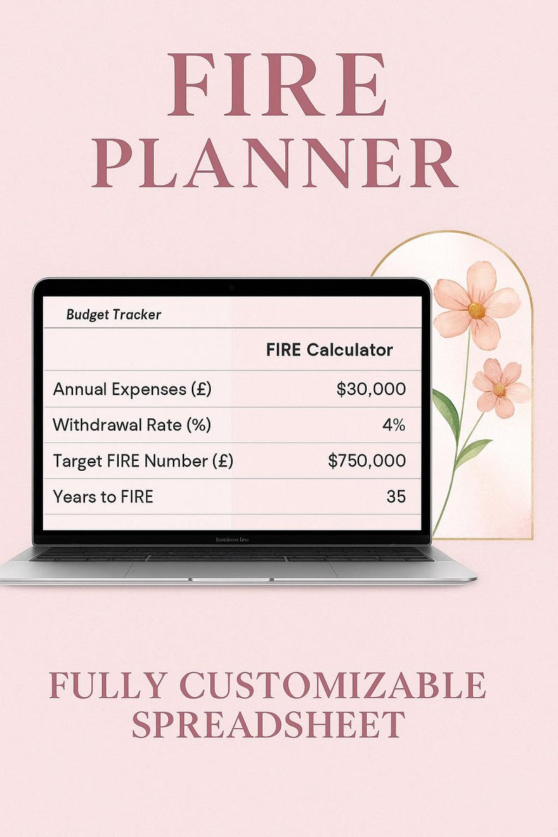 MASSIVE SALE! Monthly Budget Spreadsheet and FIRE Calculator for Excel ...