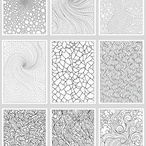 Bold Patterns Coloring Book – Printable PDF | 50 Intricate Abstract ...