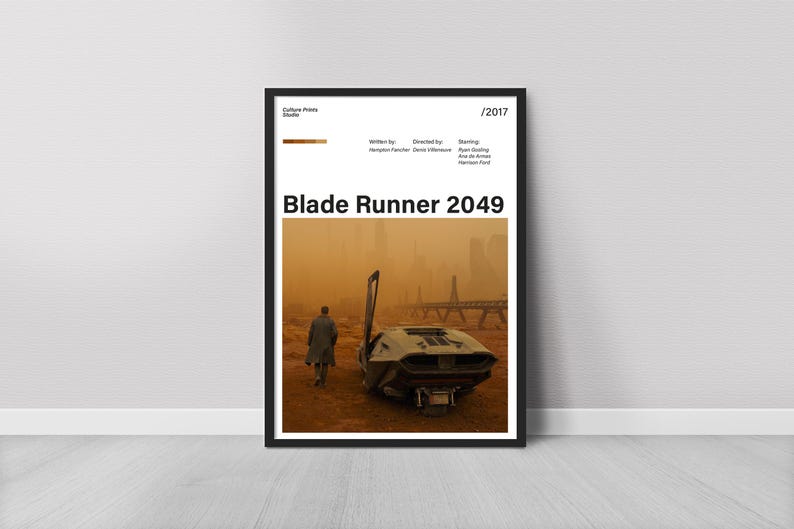 Blade Runner 2049 Movie Poster, Denis Villeneuve Art Print, Ryan ...