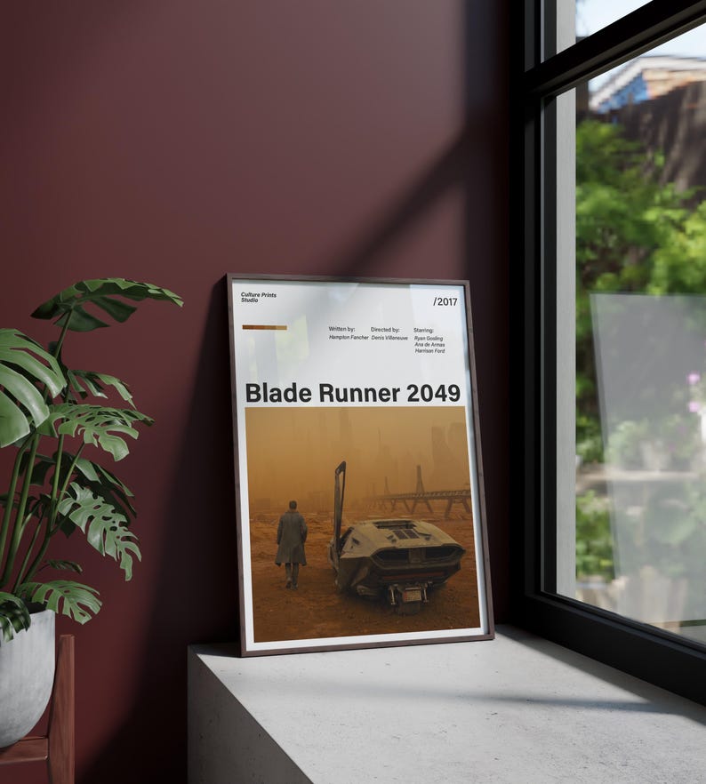 Blade Runner 2049 Movie Poster, Denis Villeneuve Art Print, Ryan ...