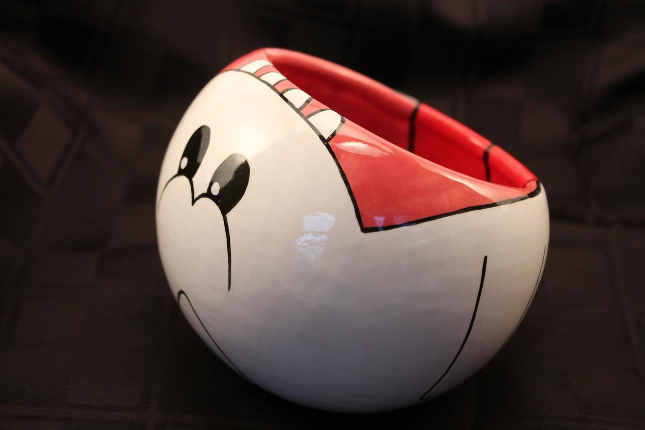 Boo the Ghost Ceramic Tilted Bowl made to Order and - Etsy