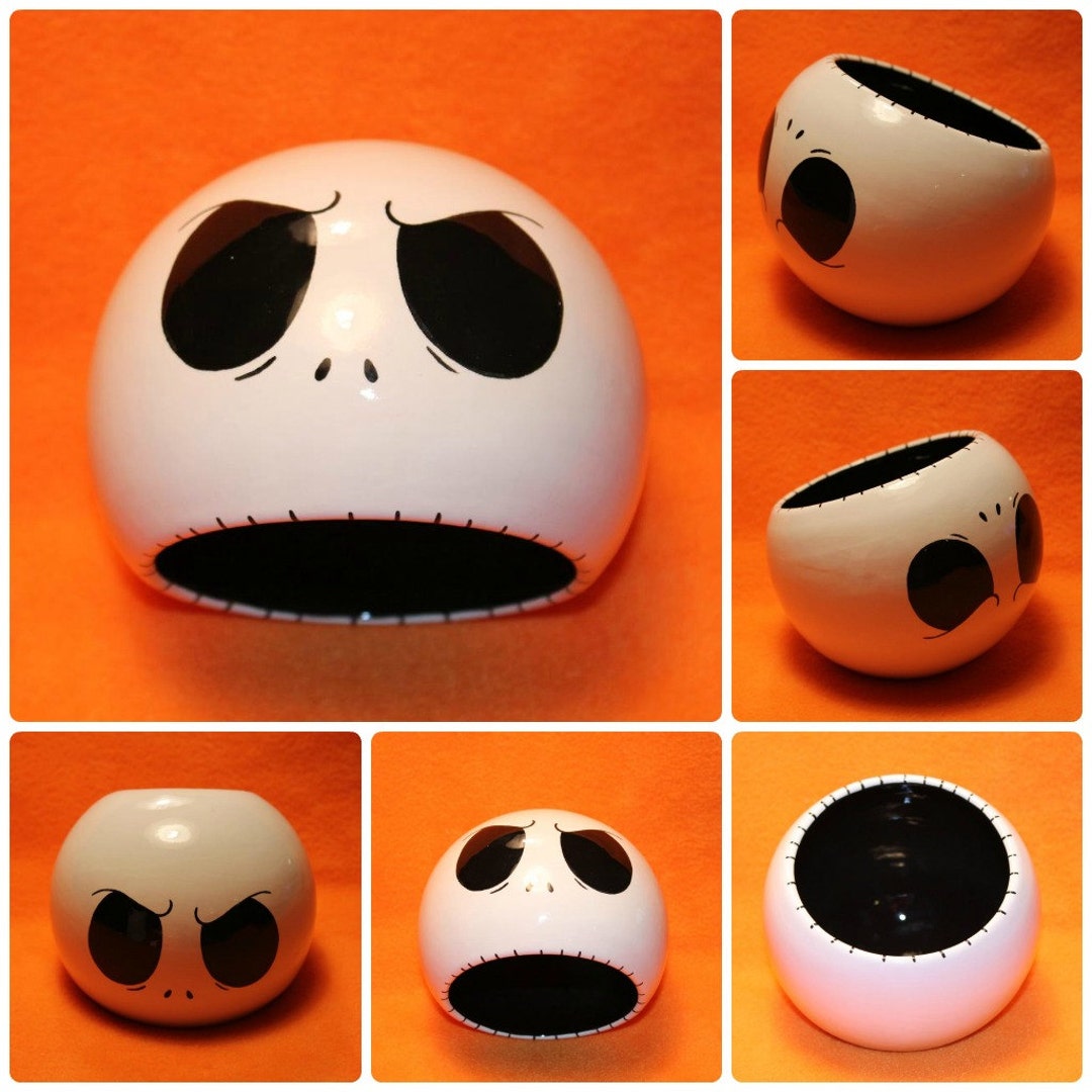 Jack Skellington Ceramic Tilted Bowl (made to Order and Customizable ...