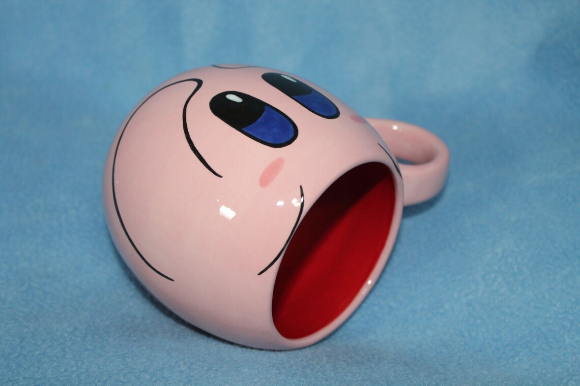 Large Kirby Ceramic Mug made to Order and Customizable - Etsy