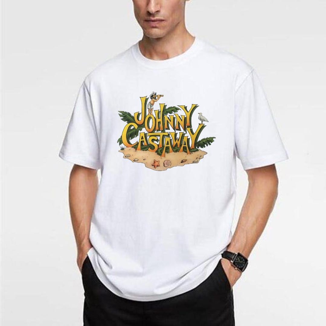 Retro Desert Island Screensaver-inspired Tee – Funny Castaway Life ...