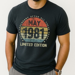 Still Legendary 1981 Shirt, 45th Birthday Gift for Boss Coworker Friend ...