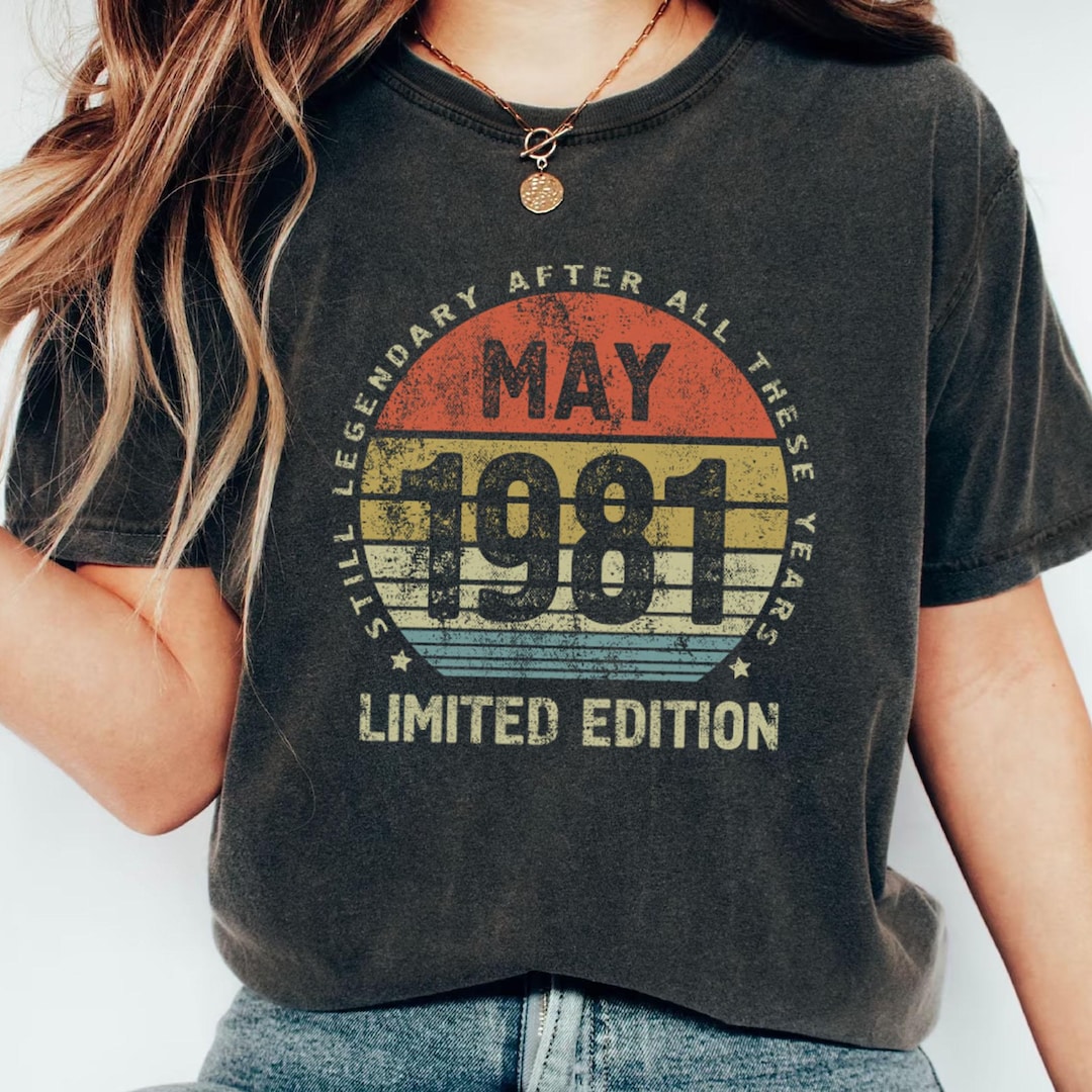 Still Legendary 1981 Shirt, 45th Birthday Gift for Boss Coworker Friend ...