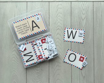 Postage Letter Matching Game: Preschool Literacy Task Box - Etsy