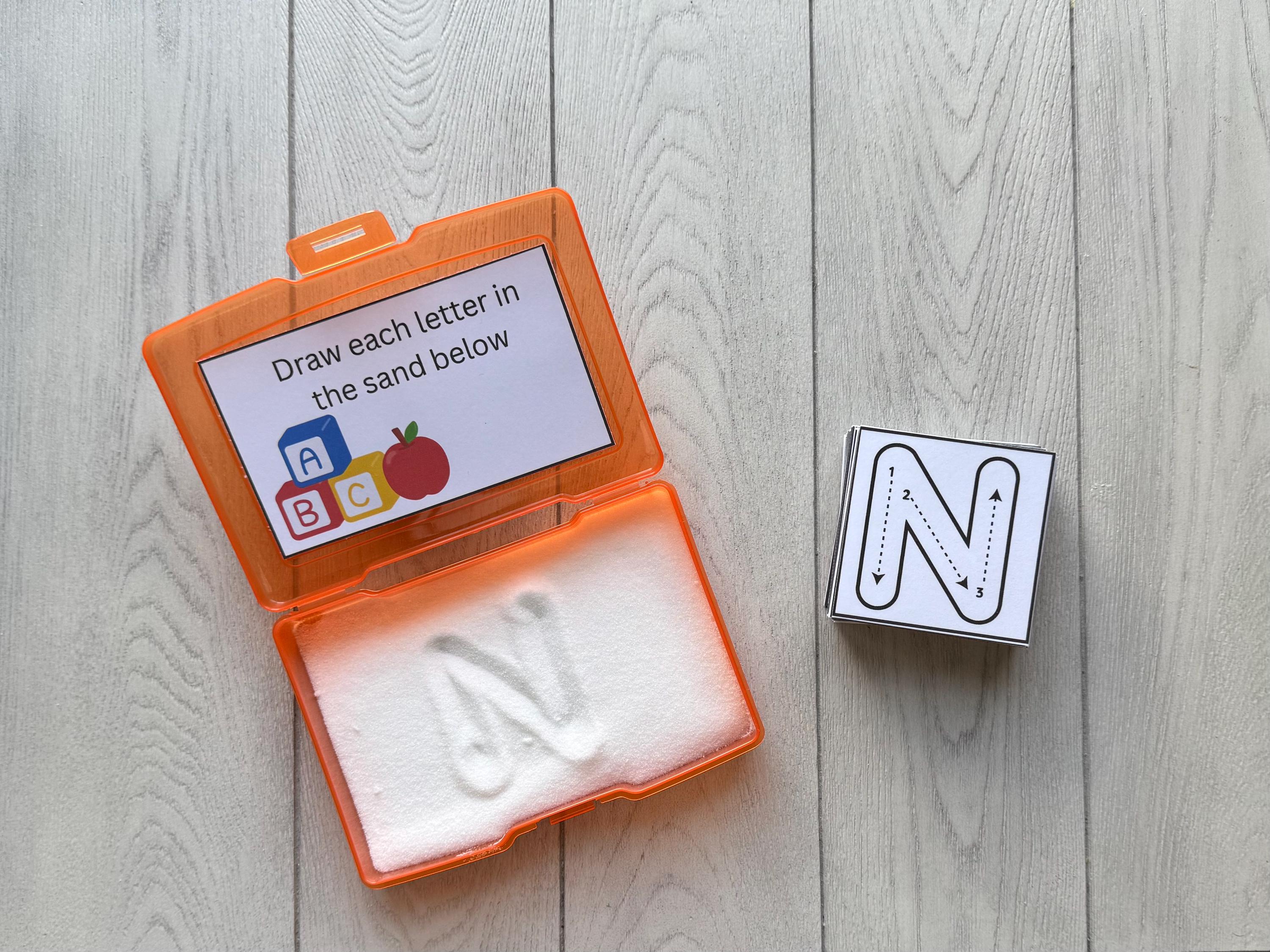 Alphabet Tracing Cards | Fine Motor Task Box (digital File) - Etsy