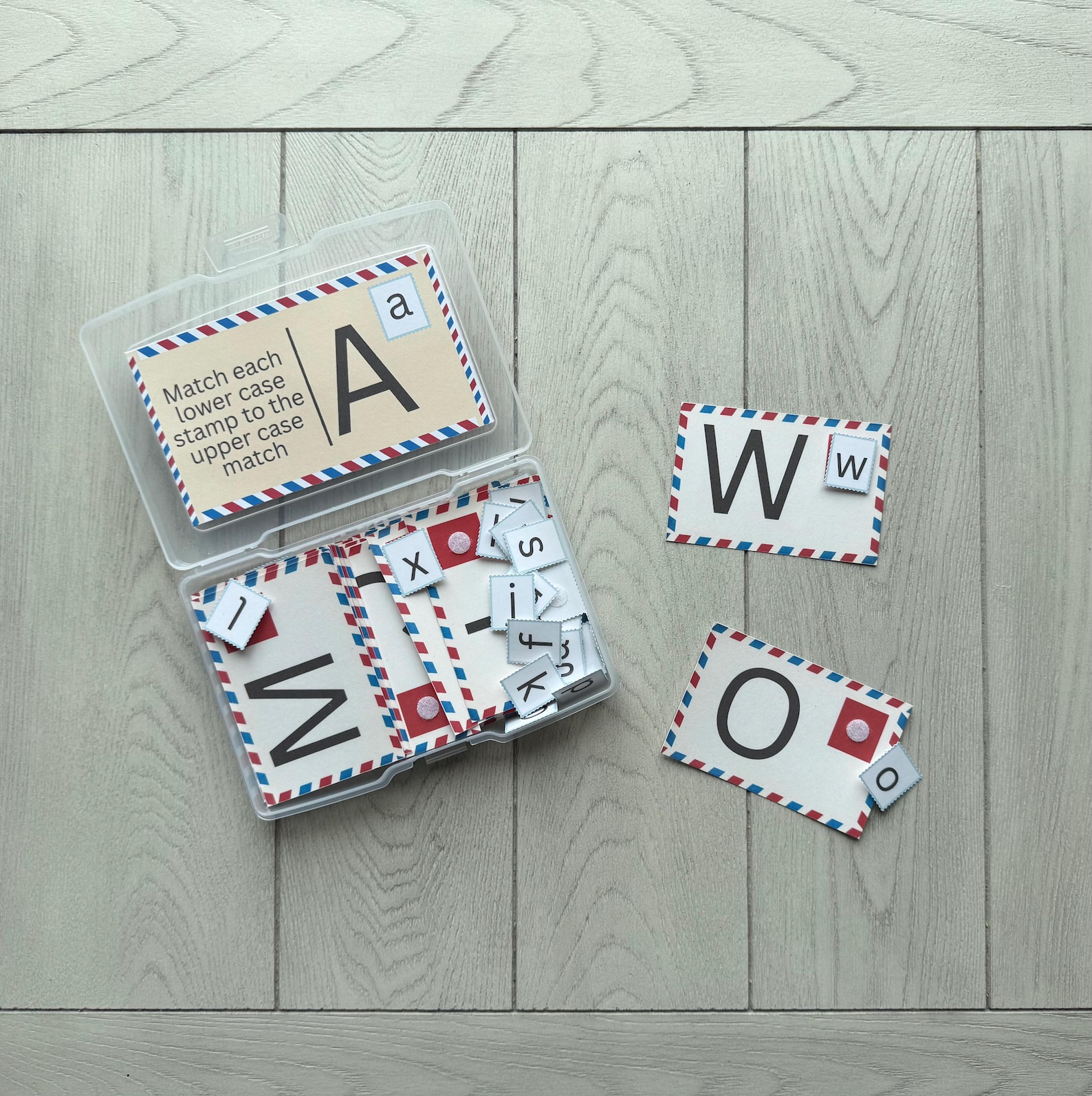 Postage Letter Match Game: Printable Alphabet Matching Activity (PDF ...
