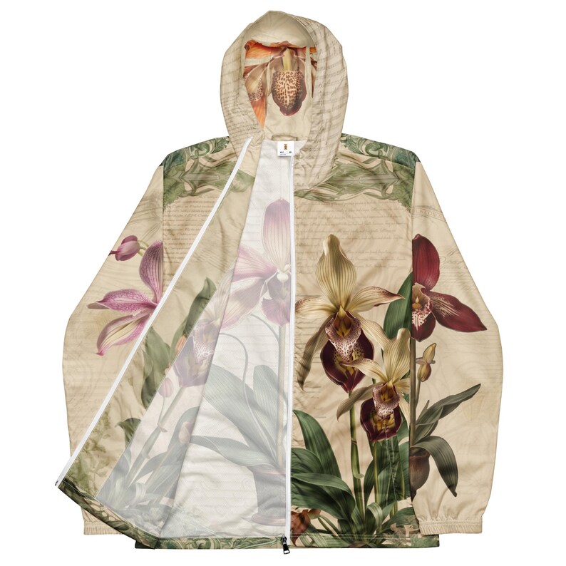 Unisex Orchid Print Windbreaker - Etsy