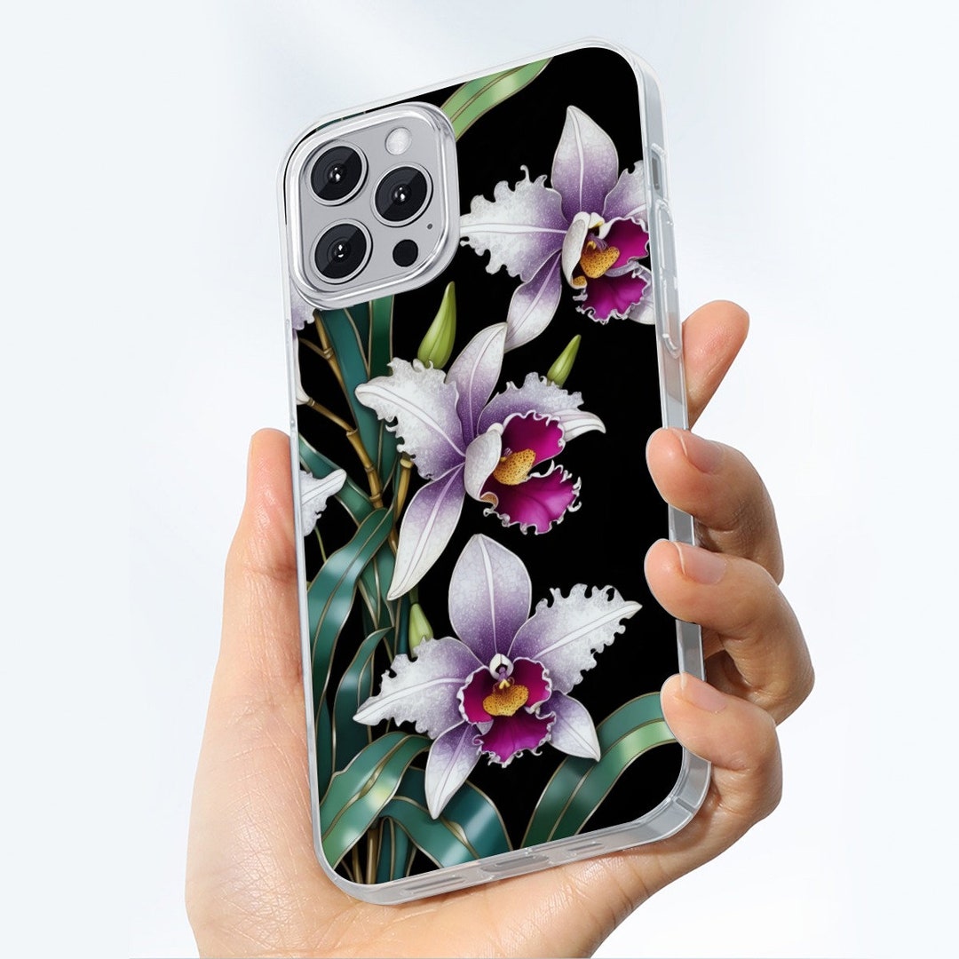 Orchid Print Phone Case for iPhone 13 & iPhone 14 Series Mobile Phone ...