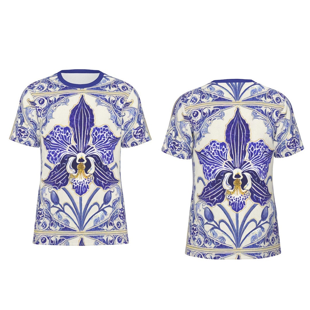 Orchid Print All-over Print Unisex T-shirt | 100% Cotton Orchid Tee ...
