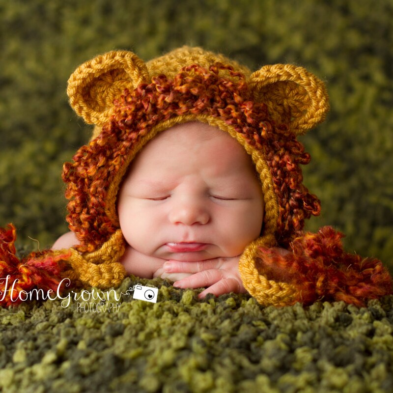 Crochet Lion Hat - Etsy