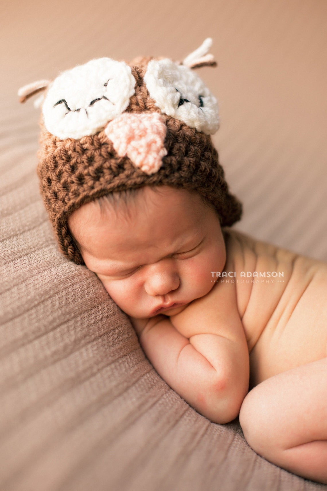 Owl Hat Sleepy Baby Owl Hat Boy Hat Crocheted Earflap - Etsy