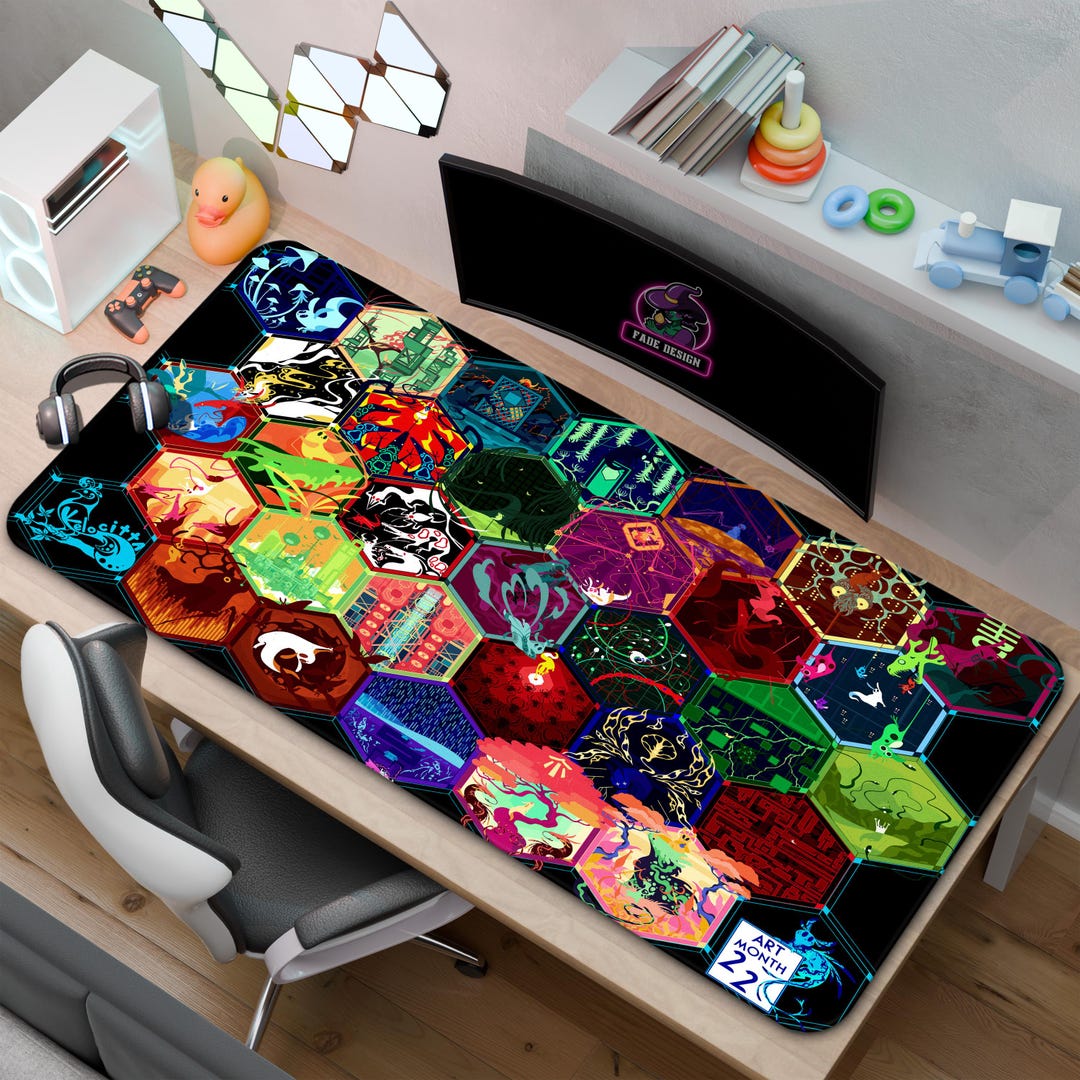 Rain World Desk Mat | the Slugcat Mouse Pad | Desk Decor Gift for ...