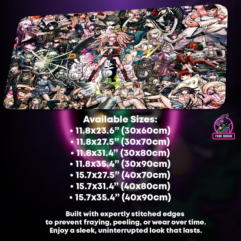 Danganronpa Universe Desk Mat | Junko Enoshima Mouse Pad | Desk Decor ...