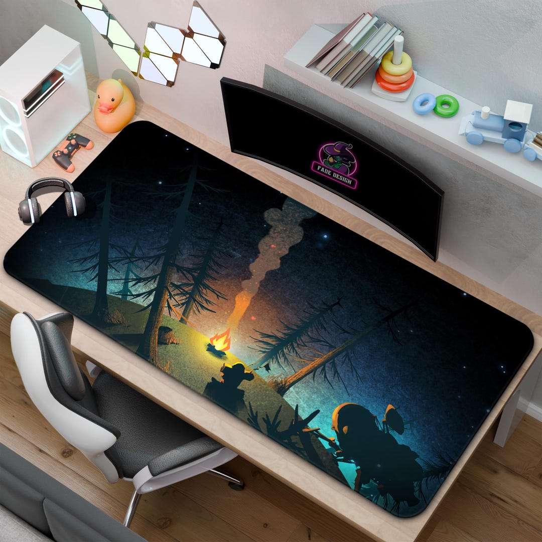 Outer Wilds Campfire Desk Mat | the Protagonist Mouse Pad | Desk Decor ...