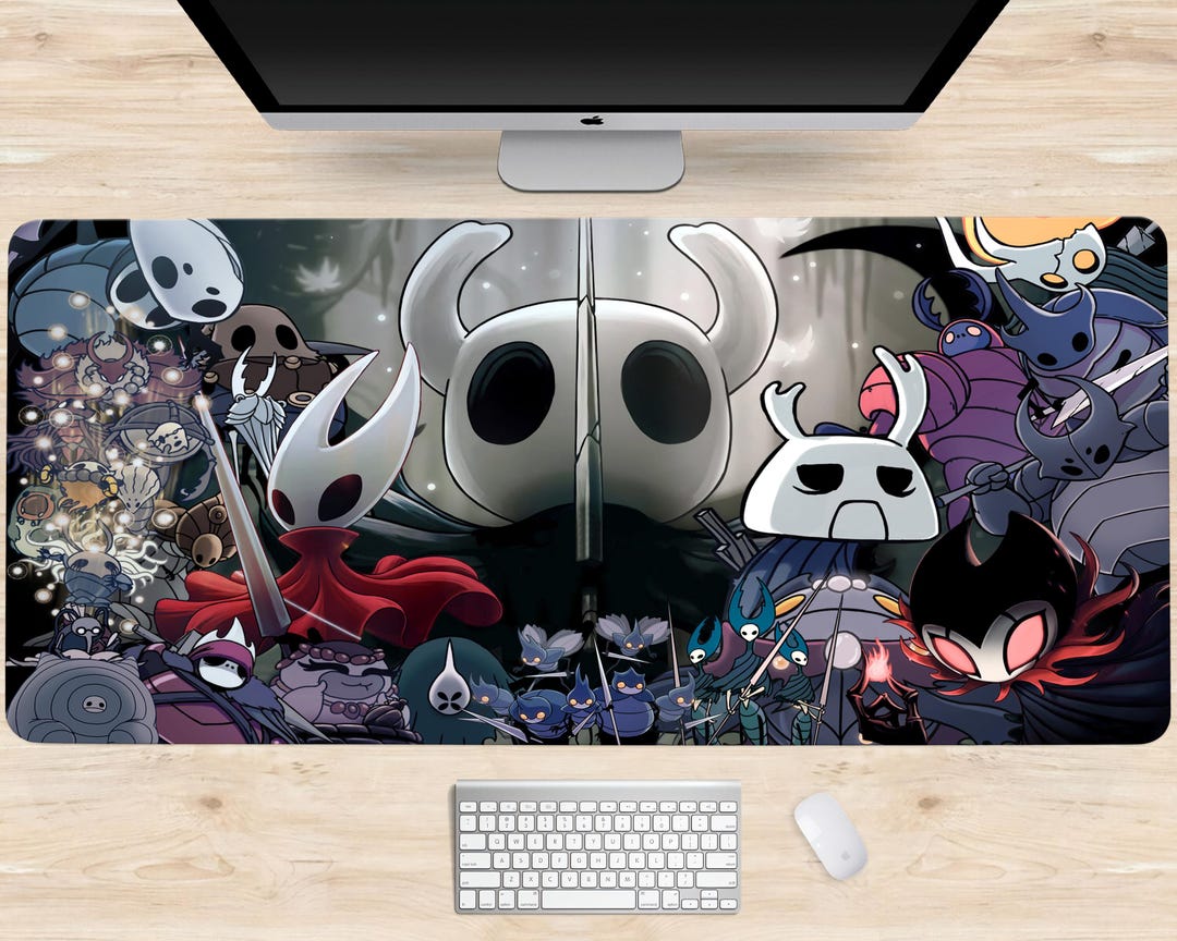Hollow Knight Mouse Pad • Hallownest Desk Mat • Premium Print Surface ...