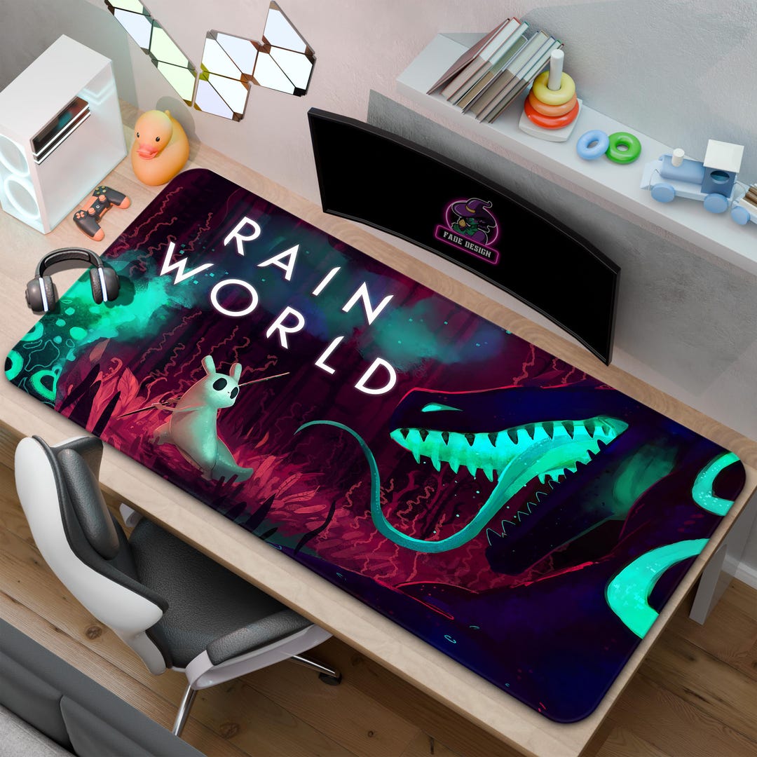 Rain World Desk Mat | the Slugcat Mouse Pad | Desk Decor Gift for ...