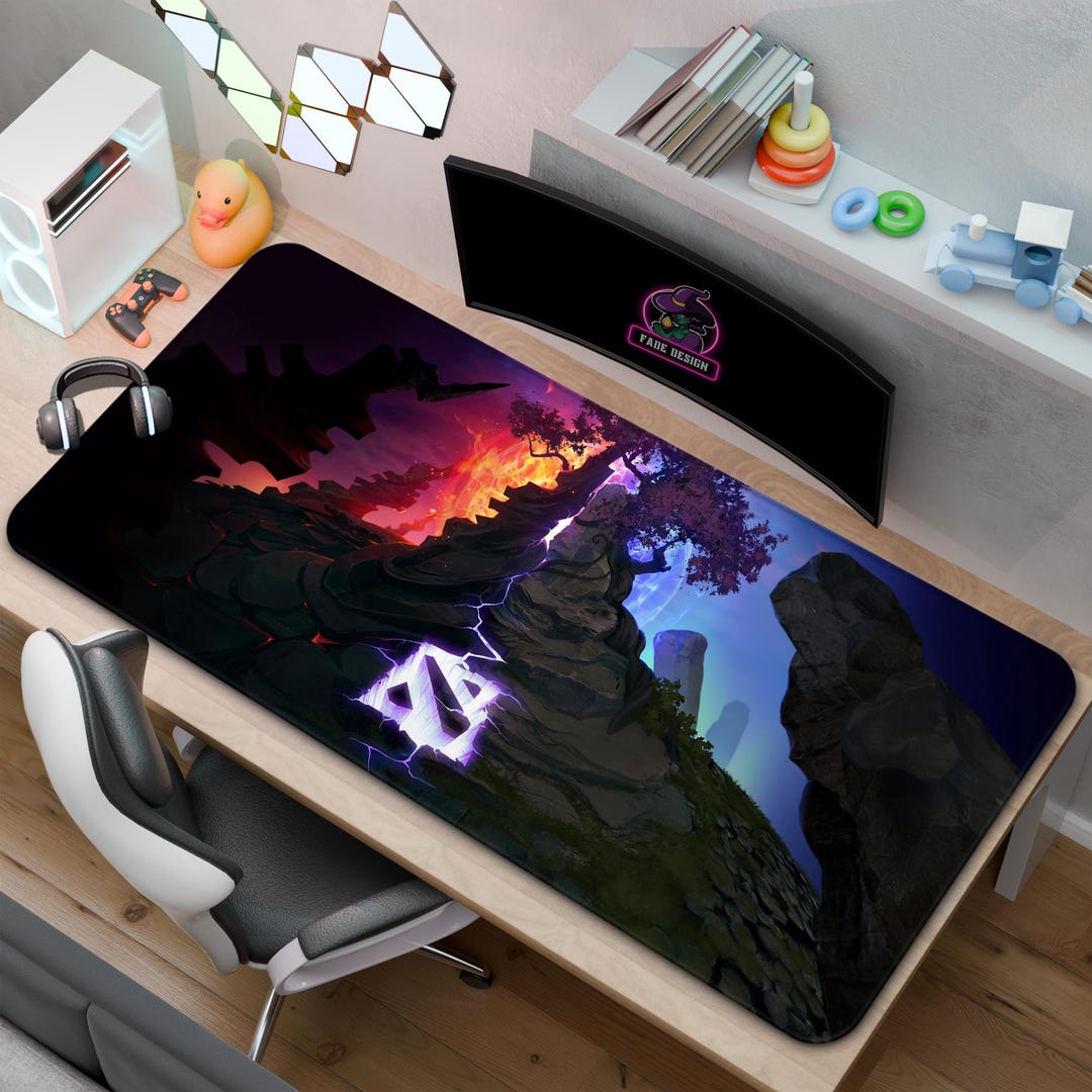 Dota 2 Desk Mat | Mid Lane Mouse Pad | Desk Decor Gift for Gaming Rooms ...