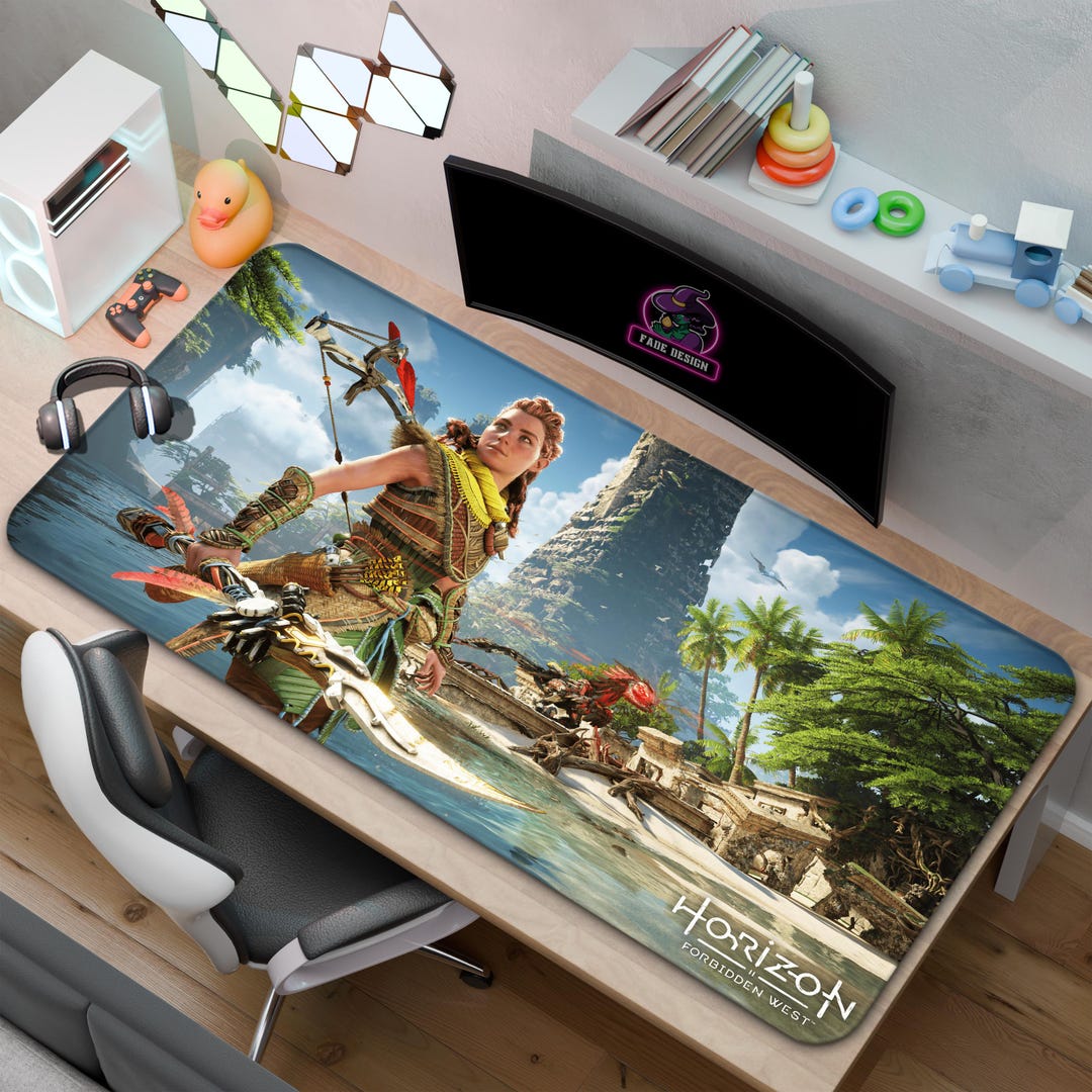 Aloy Desk Mat | Horizon Forbidden West Mouse Pad | Desk Decor Gift for ...