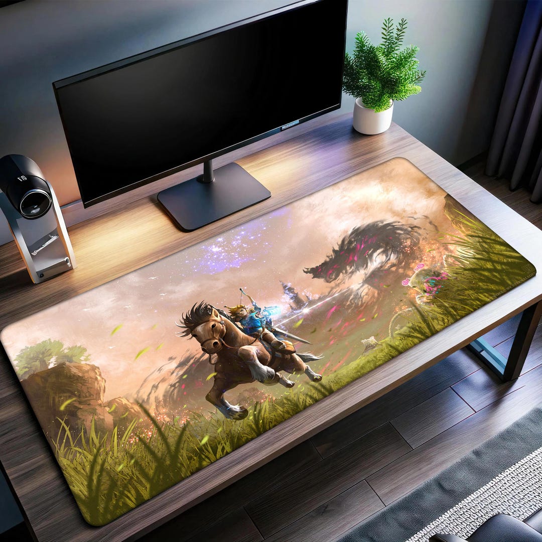 The Legend of Zelda Desk Mat | Hyrule Mouse Pad | Premium Print Surface ...