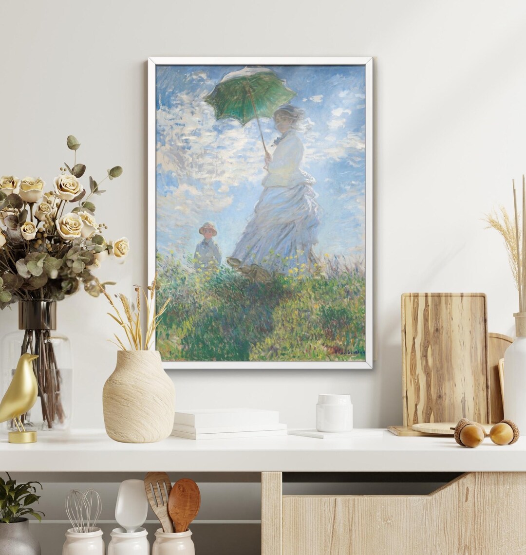 Printable Wall Art of Monet Painting, Blue and Green Home Décor - Etsy